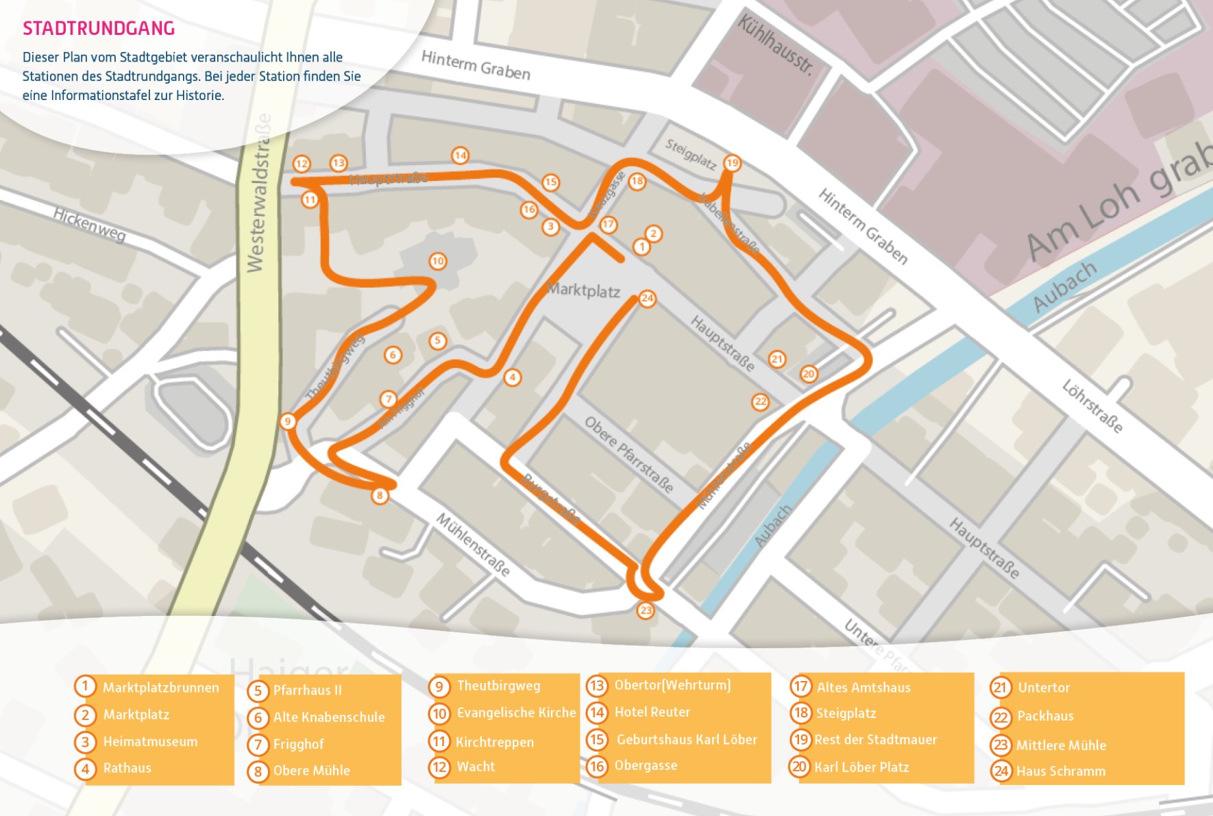 Digitaler Stadtrundgang | Stadt Haiger – traditionell kreativ visionär
