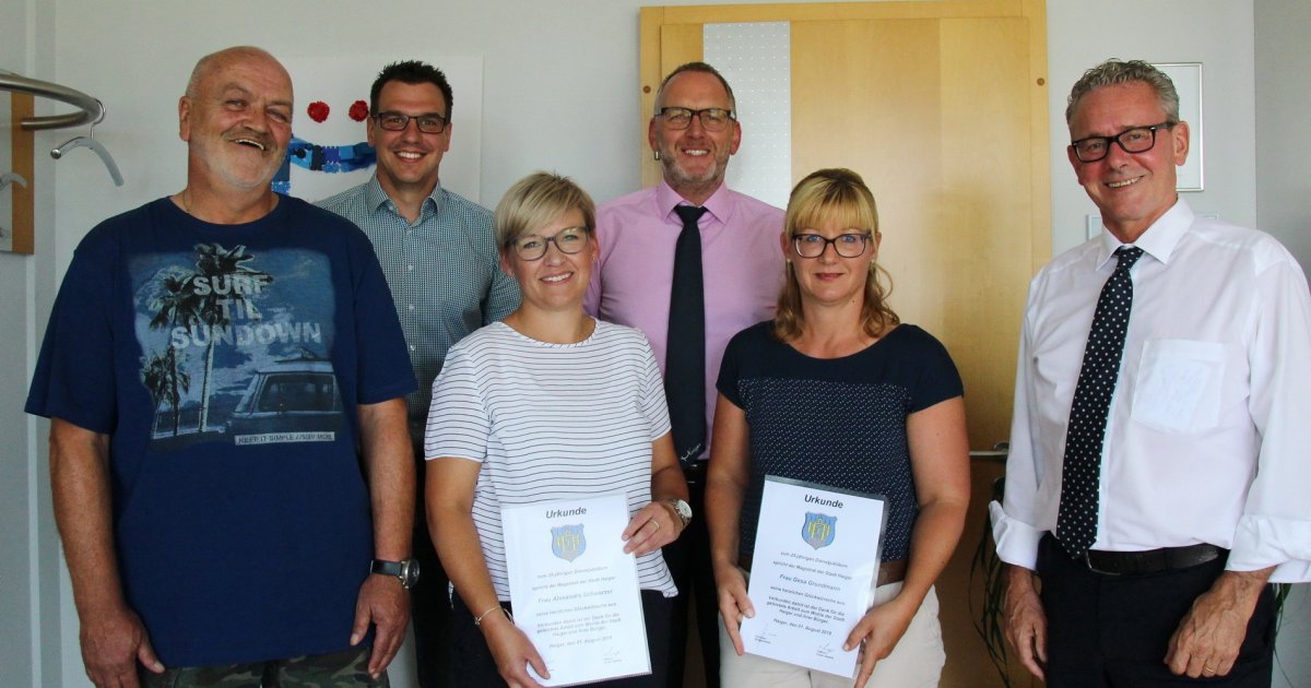 Doppeljubiläum im Rathaus | Stadt Haiger – traditionell kreativ visionär